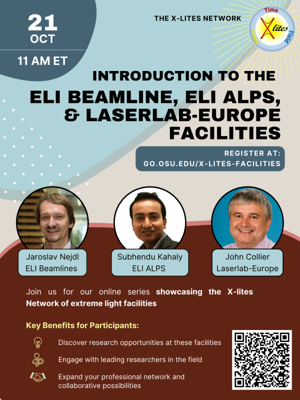 Introduction to the ELI Beamline, ELI ALPS, & Laserlab-Europe Facilities | Institute for Optical ...